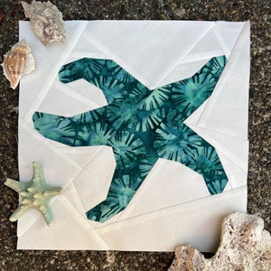 Starfish Quilt Block - Foundation Paper Pieced Digital Pattern - Etsy