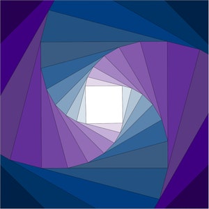 Vortex 2.0 Quilt Block - Foundation Paper Pieced Digital Pattern - 2 ...