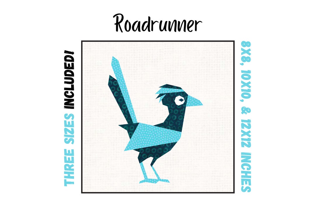 Roadrunner - Foundation Paper Pieced Digital Pattern - Etsy