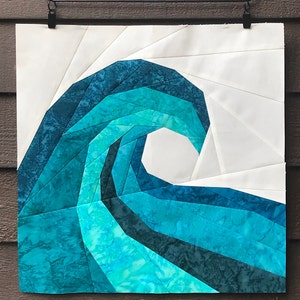 The Big Wave Quilt Block - Foundation Paper Pieced Digital Pattern - Etsy