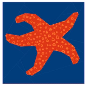 Starfish Quilt Block - Foundation Paper Pieced Digital Pattern - Etsy