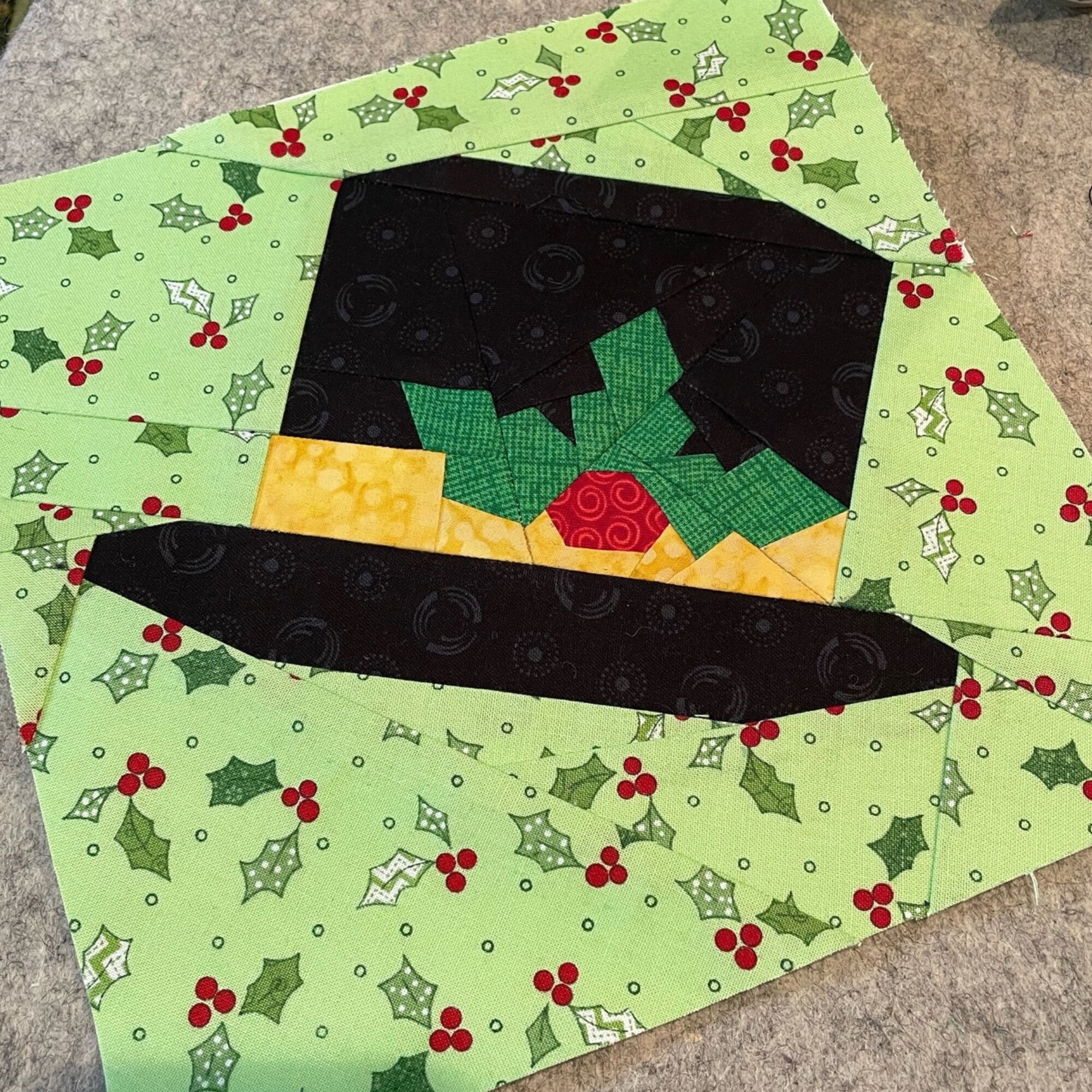 Jolly Top Hat Quilt Block- Foundation Paper Pieced Digital Pattern - Etsy
