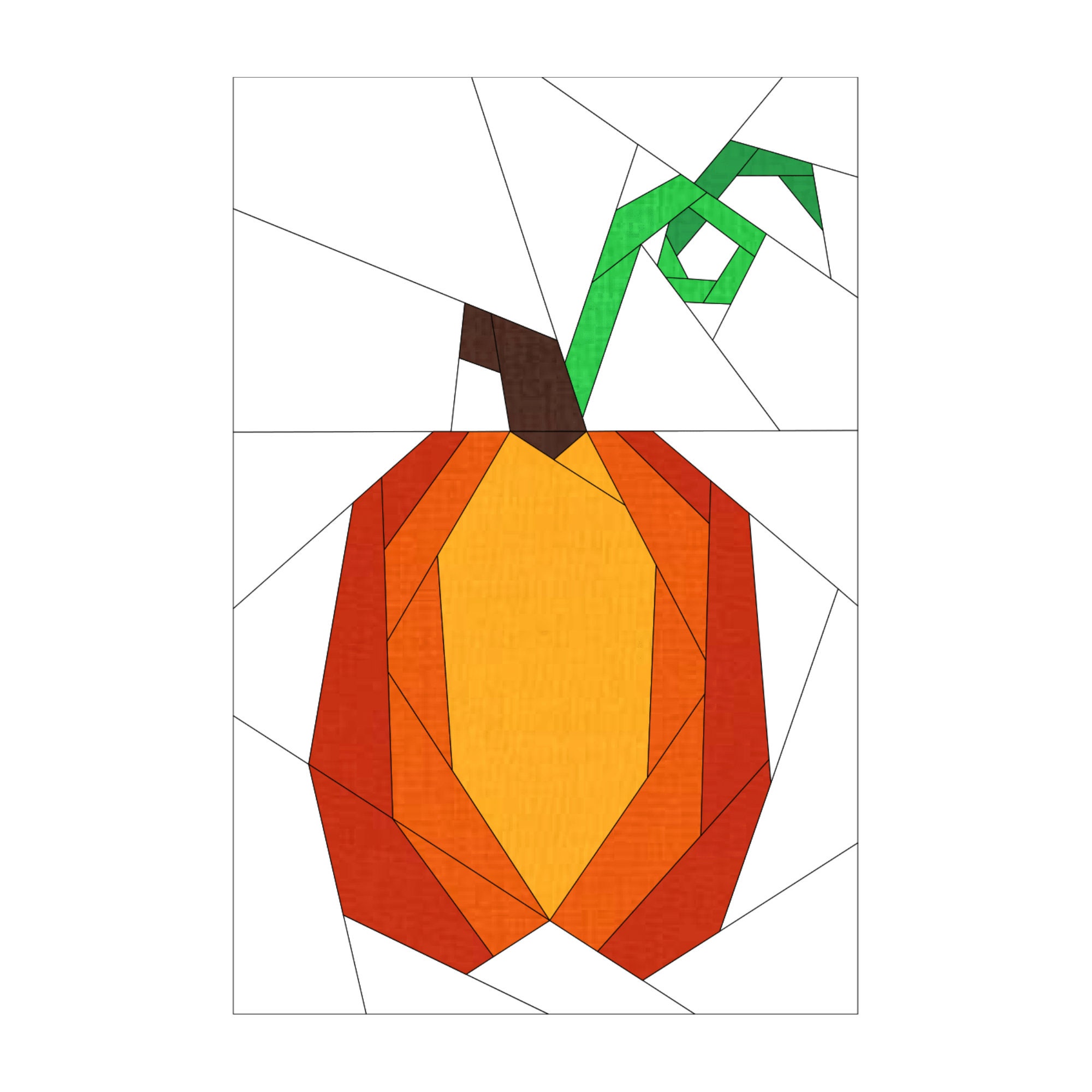 Pumpkin Patch Quilt Pattern Foundation Paper Pieced Blocks - Etsy