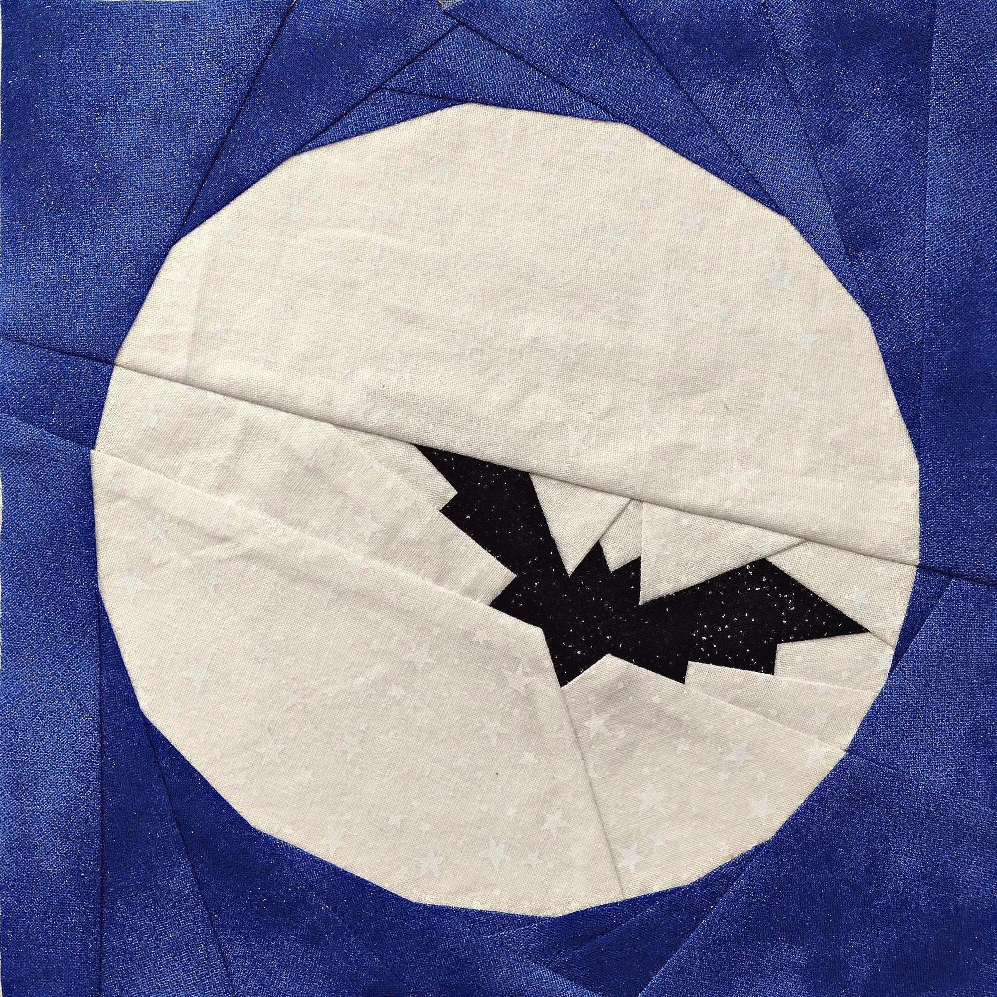 Bat Across the Moon Quilt Block Foundation Paper Pieced - Etsy