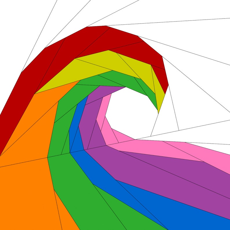 The Big Wave Quilt Block Foundation Paper Pieced Digital - Etsy