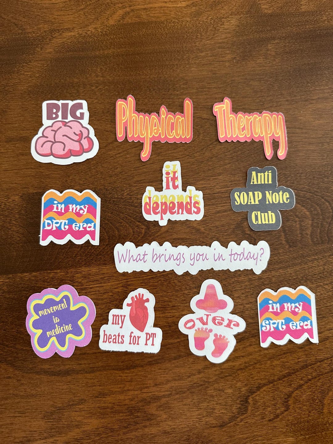 Physical Therapy Stickers Bundle - Etsy