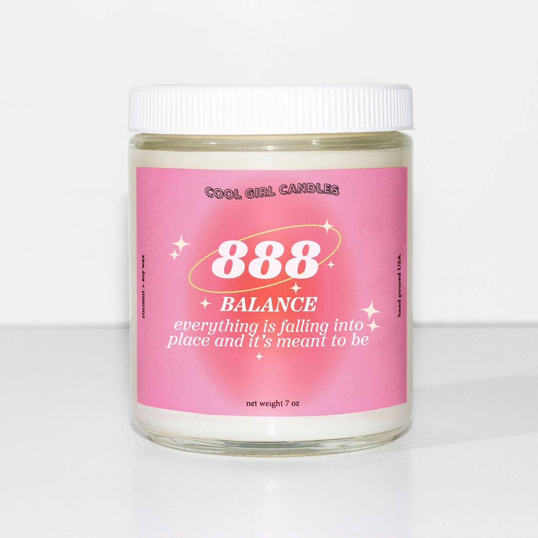 888 Angel Number Candle | Best Friend Gift for Her | Numerology Gift ...