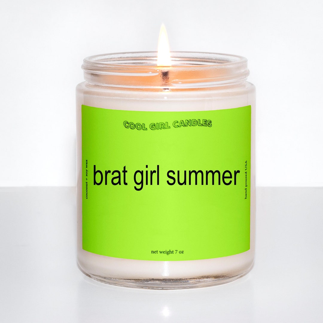 Brat Girl Summer Candle | Trendy Pop Culture Gifts Gen Z Aesthetic ...