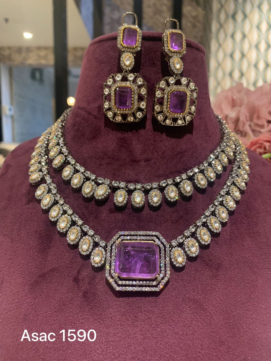 Beautiful Victorian Polki Collection With Mossanite Stones - Etsy