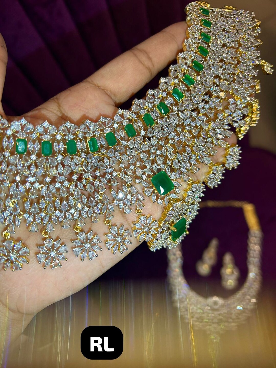 Super Luxury Grand Choker/bridal Choker/wedding Jewelry/diamond Replica ...