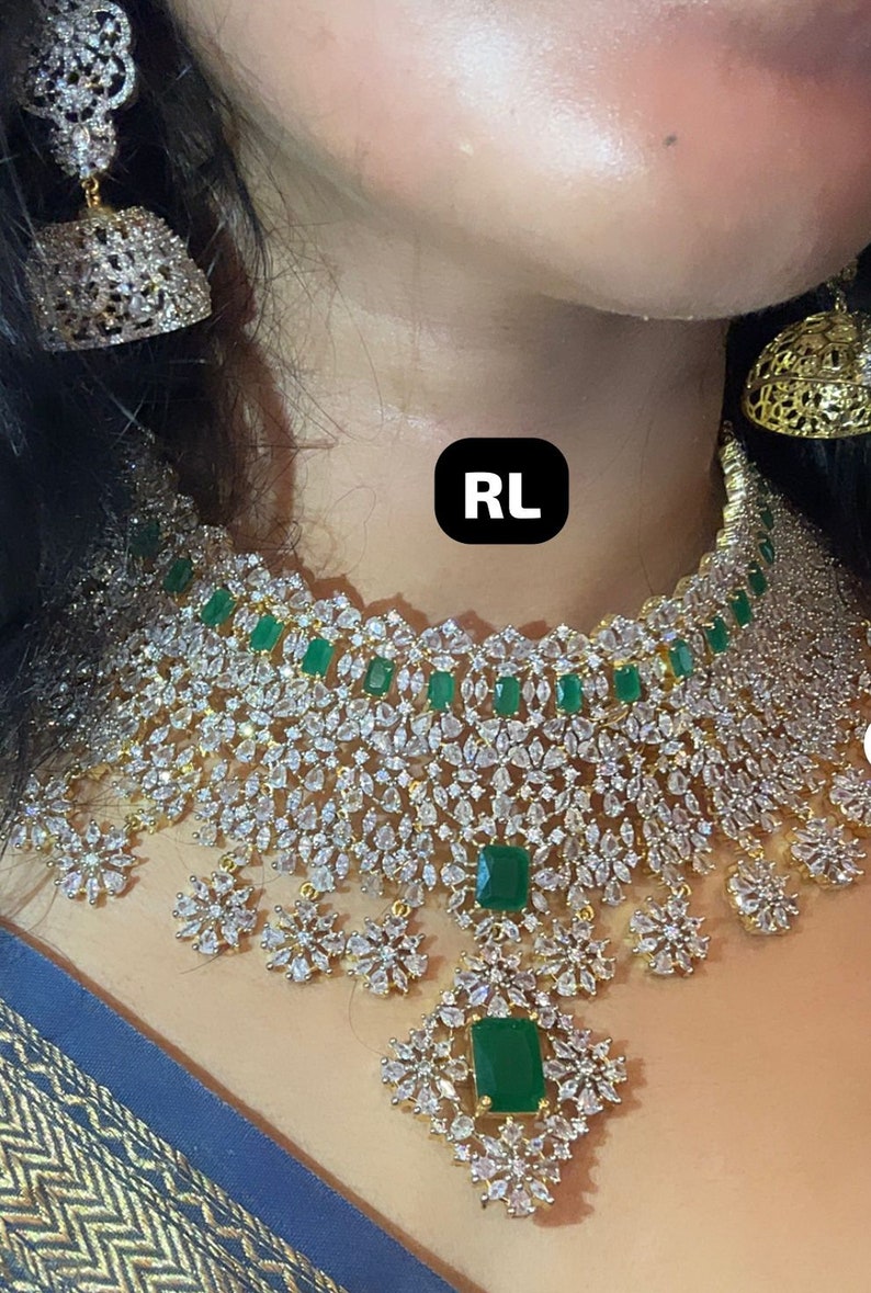 Super Luxury Grand Choker/bridal Choker/wedding Jewelry/diamond Replica ...