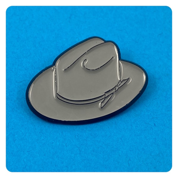Cowboy Enamel Pin - Etsy