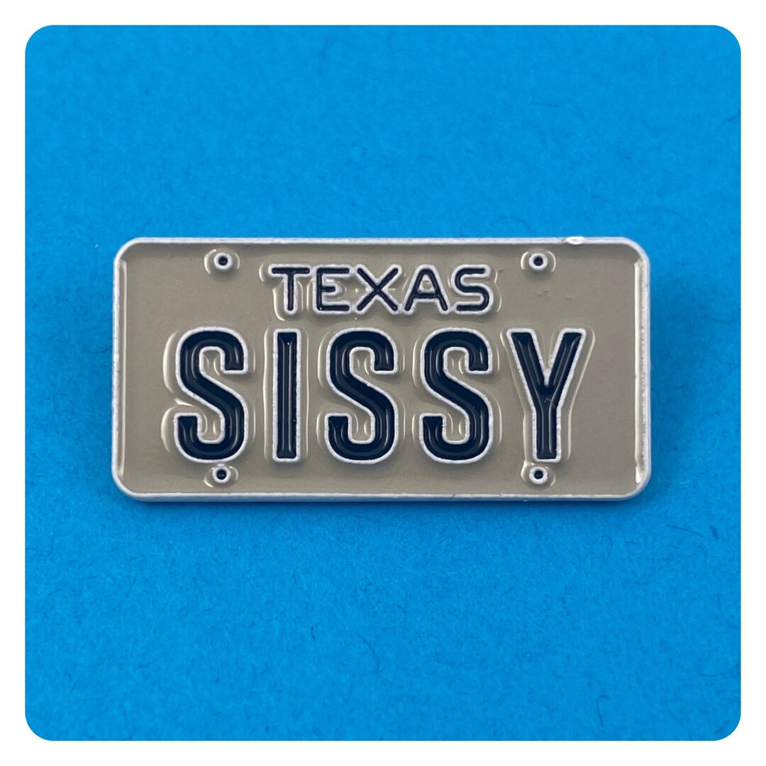 Urban Cowboy SISSY License Plate Enamel Pin - Etsy