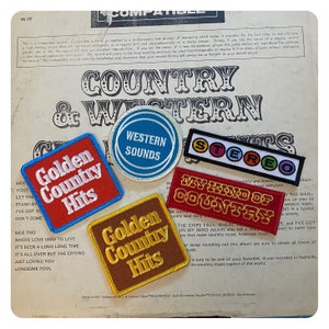 Golden Country Hits Red Country Music Album Inspired Iron on Patch - Etsy