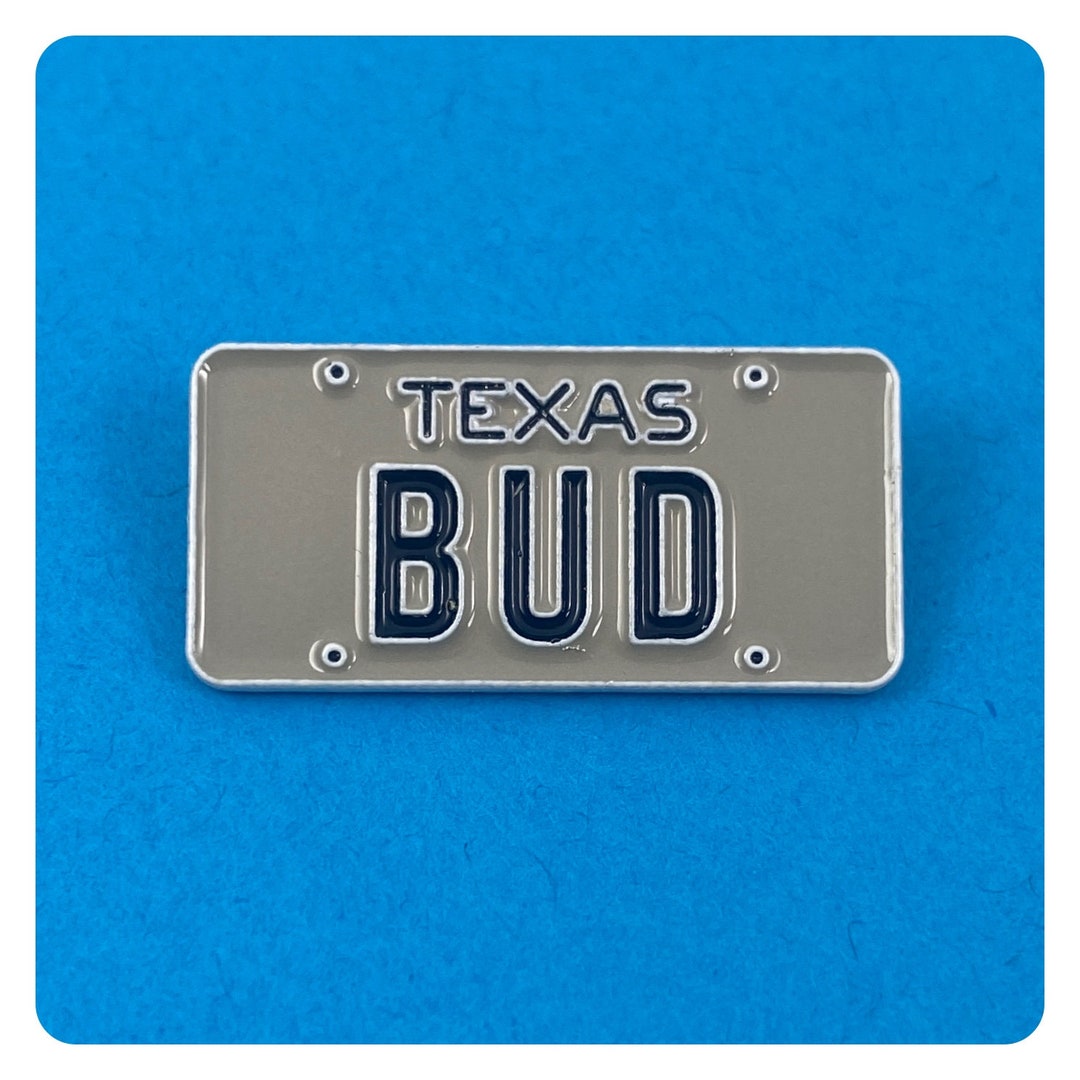 Urban Cowboy BUD License Plate Enamel Pin - Etsy
