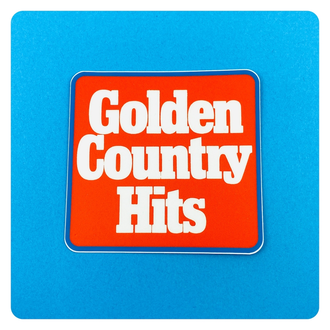 Golden Country Hits Red Country Music Album Inspired Vinyl Sticker - Etsy