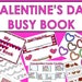 Valentine's Day Busy Book, Valentine Printable, Busy Binder, Toddler ...