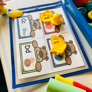 Alphabet Play Dough Mats, Groundhog Day Theme, Toddlers Preschool ...