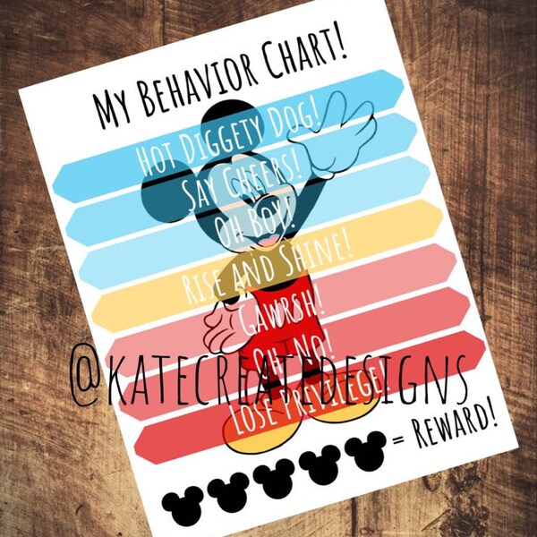 Behavior Chart - Etsy