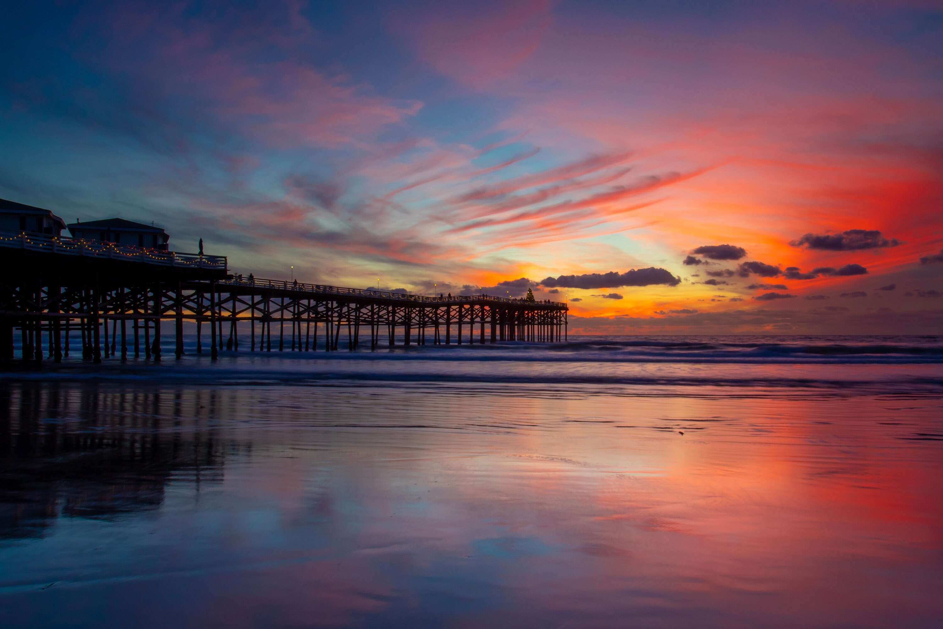 Crystal Pier Sunset - Etsy