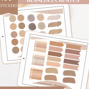 Hand Drawn BOHO Digital Stickers Digital Planner Stickers - Etsy