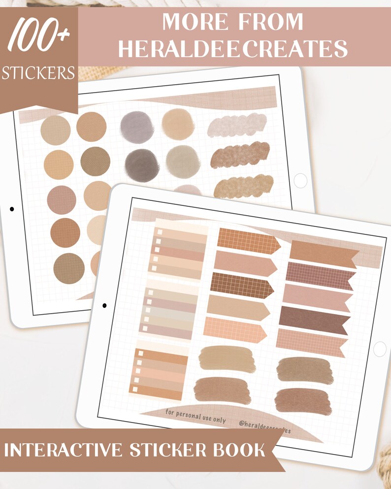 Hand Drawn BOHO Digital Stickers Digital Planner Stickers - Etsy