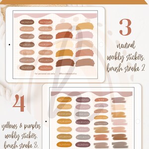 Hand Drawn BOHO Digital Stickers Digital Planner Stickers - Etsy