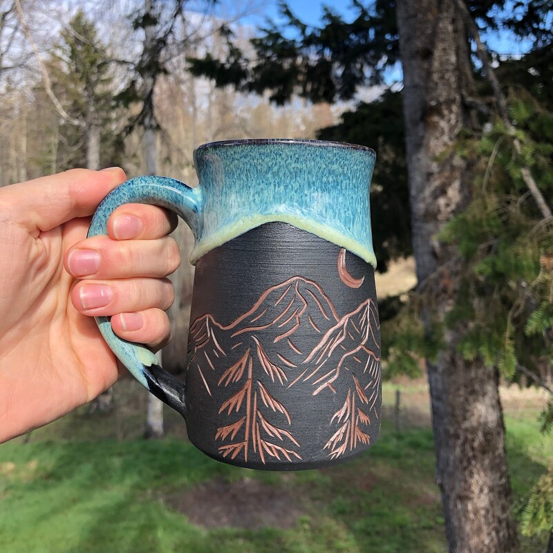 Sgraffito Mug - Etsy