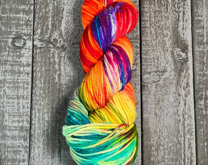 Irish Rainbow- Hand Dyed Yarn - Etsy