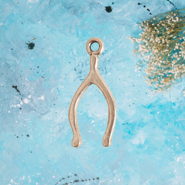 Wishbone Keychain - Etsy