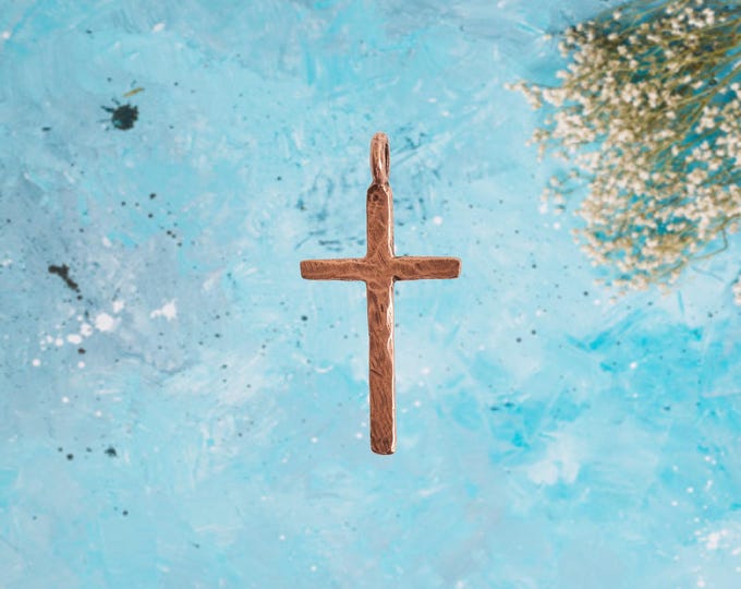 Copper SPANISH COLONIAL Crucifix With Fleur De Lis & Sunburst Holy ...