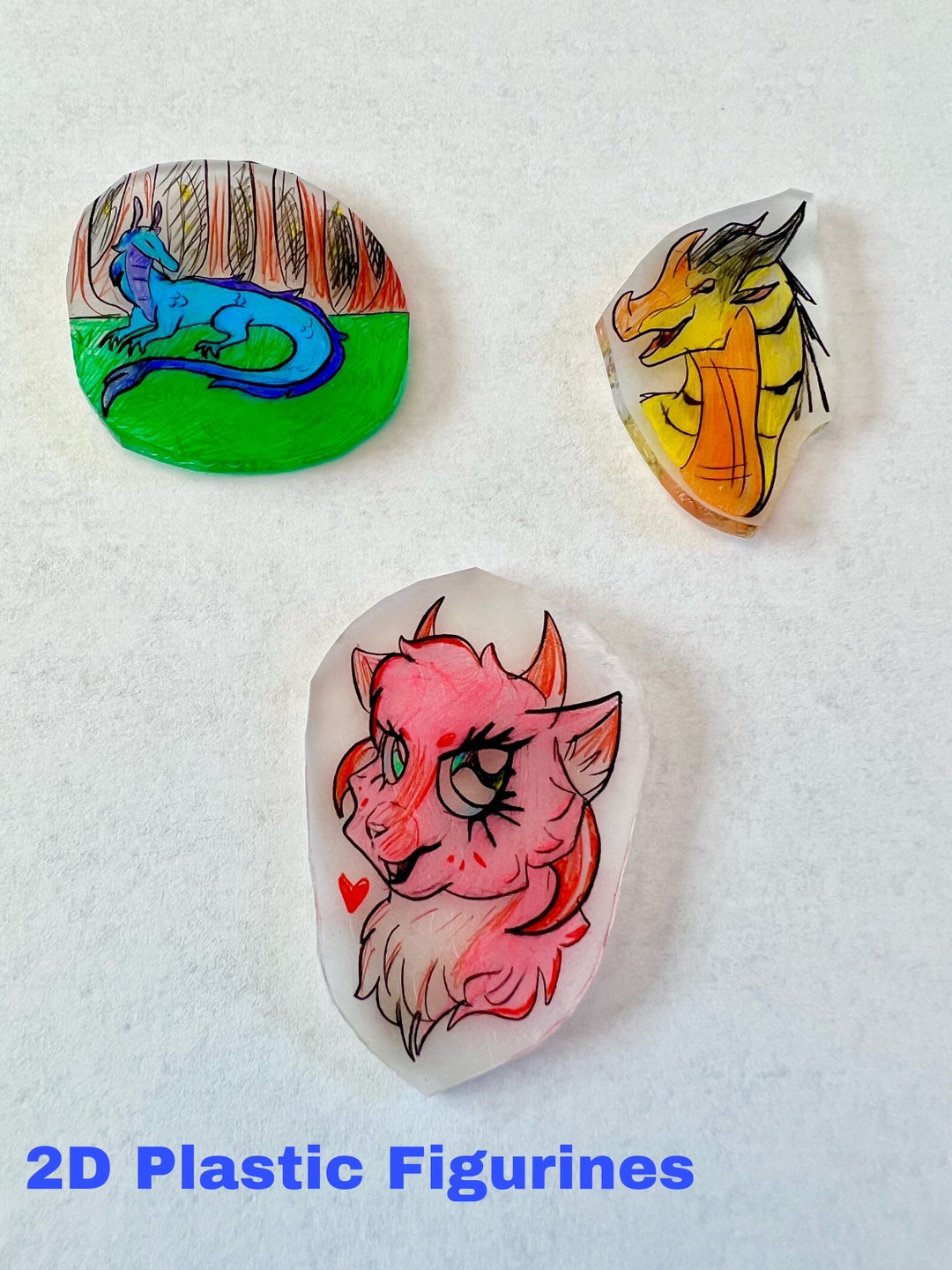 Custom Character Cards & Plastic 2D Figures - Etsy