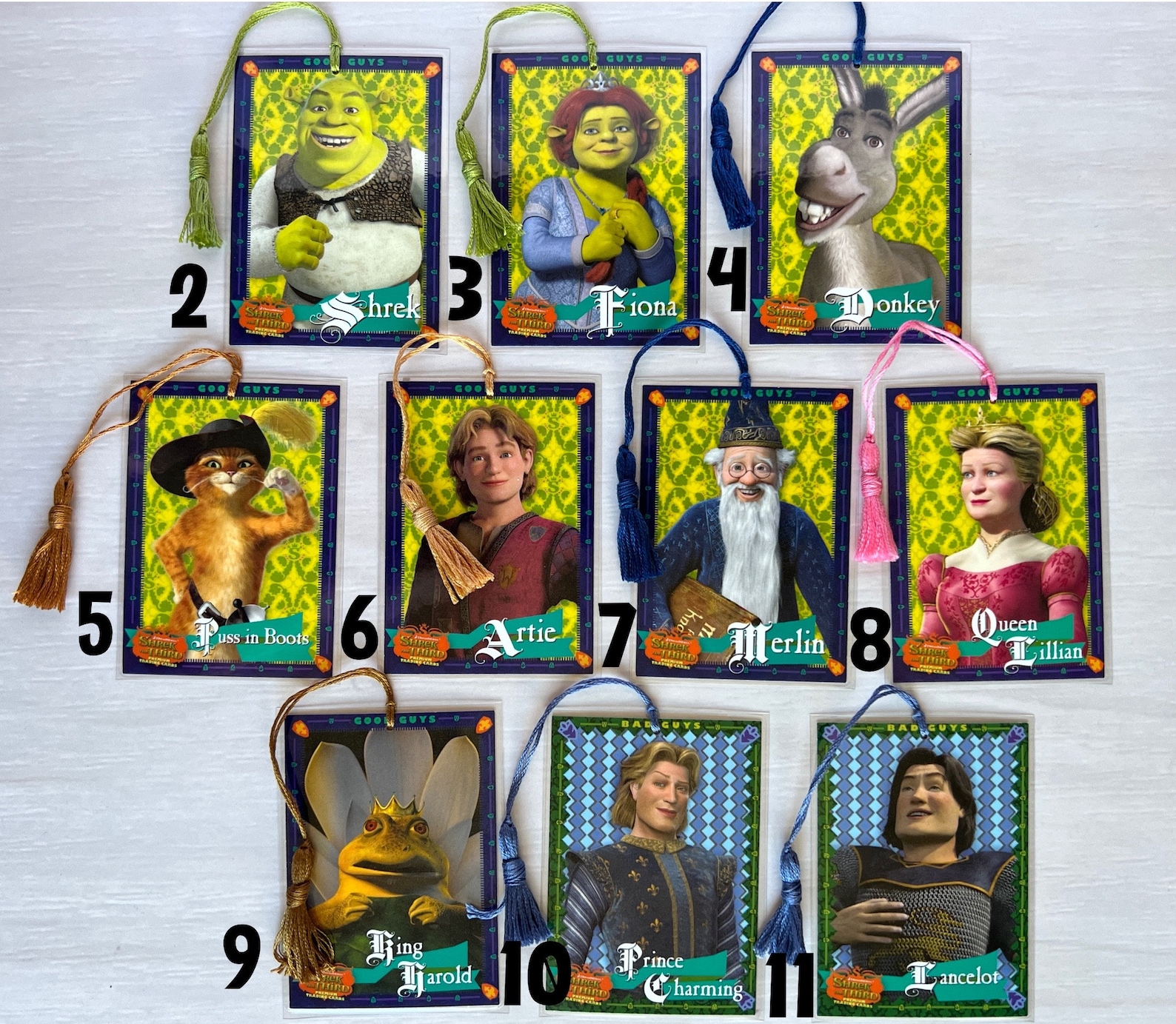 Shrek the Third Bookmarks Various Designs Shrek - Etsy