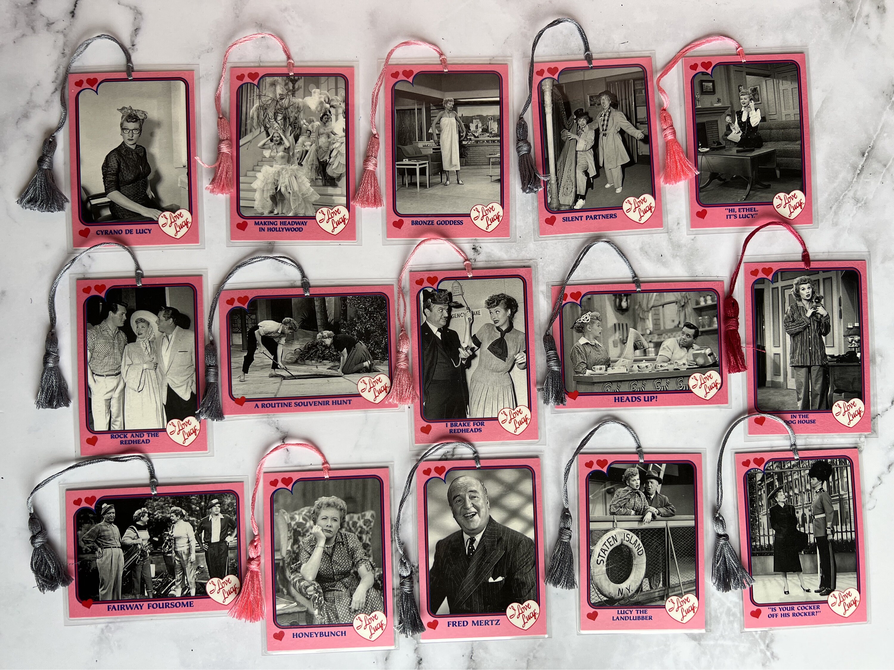 I Love Lucy Bookmarks Upcycled Trading Cards Handmade - Etsy