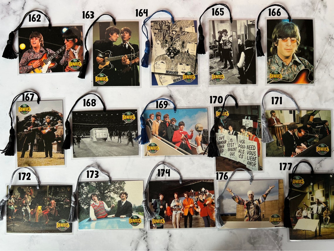 Beatles Bookmarks Album Covers Upcycled Trading Cards | Etsy