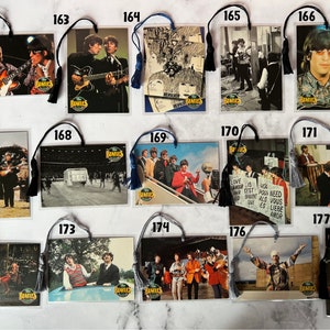 Beatles Bookmarks Album Covers Upcycled Trading Cards Handmade John ...