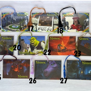 Shrek Bookmarks Various Designs Shrek Donkey Fiona Get Out of My Swamp ...