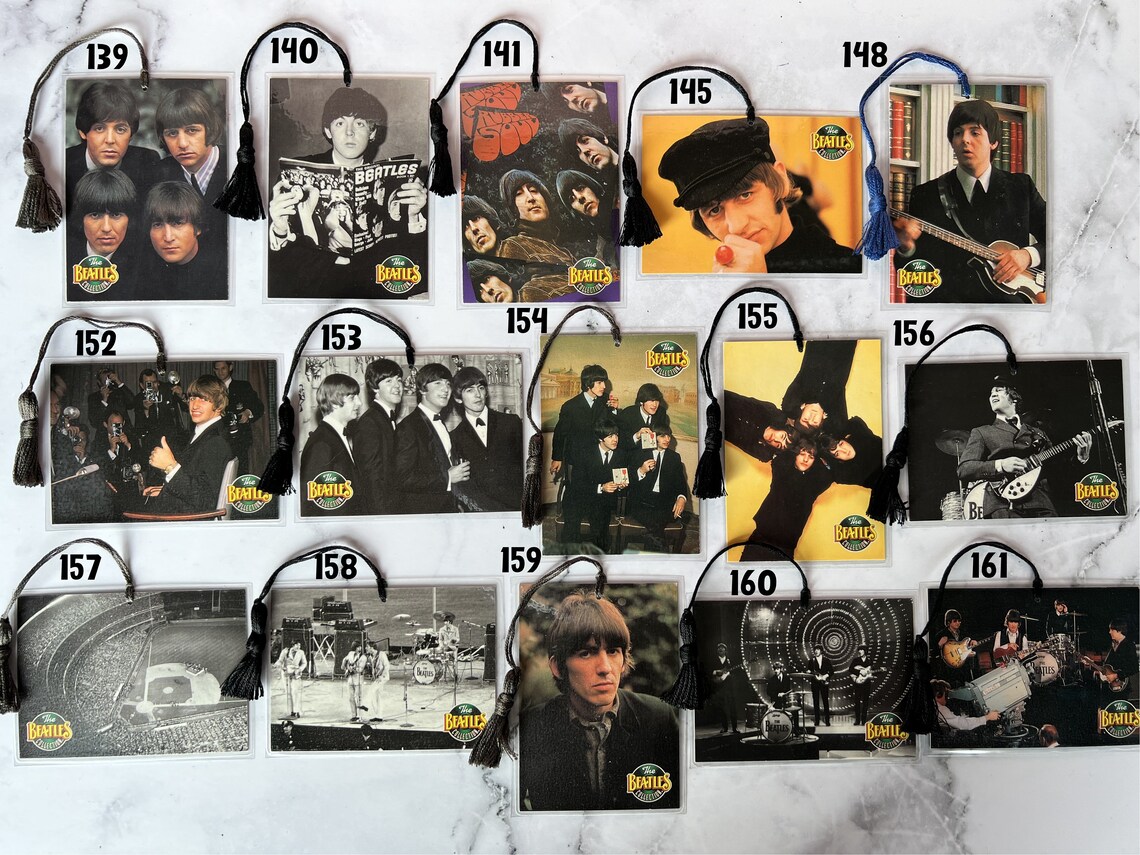 Beatles Bookmarks Album Covers Upcycled Trading Cards | Etsy