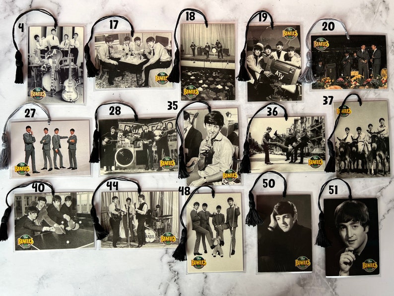 Beatles Bookmarks Album Covers Upcycled Trading Cards - Etsy