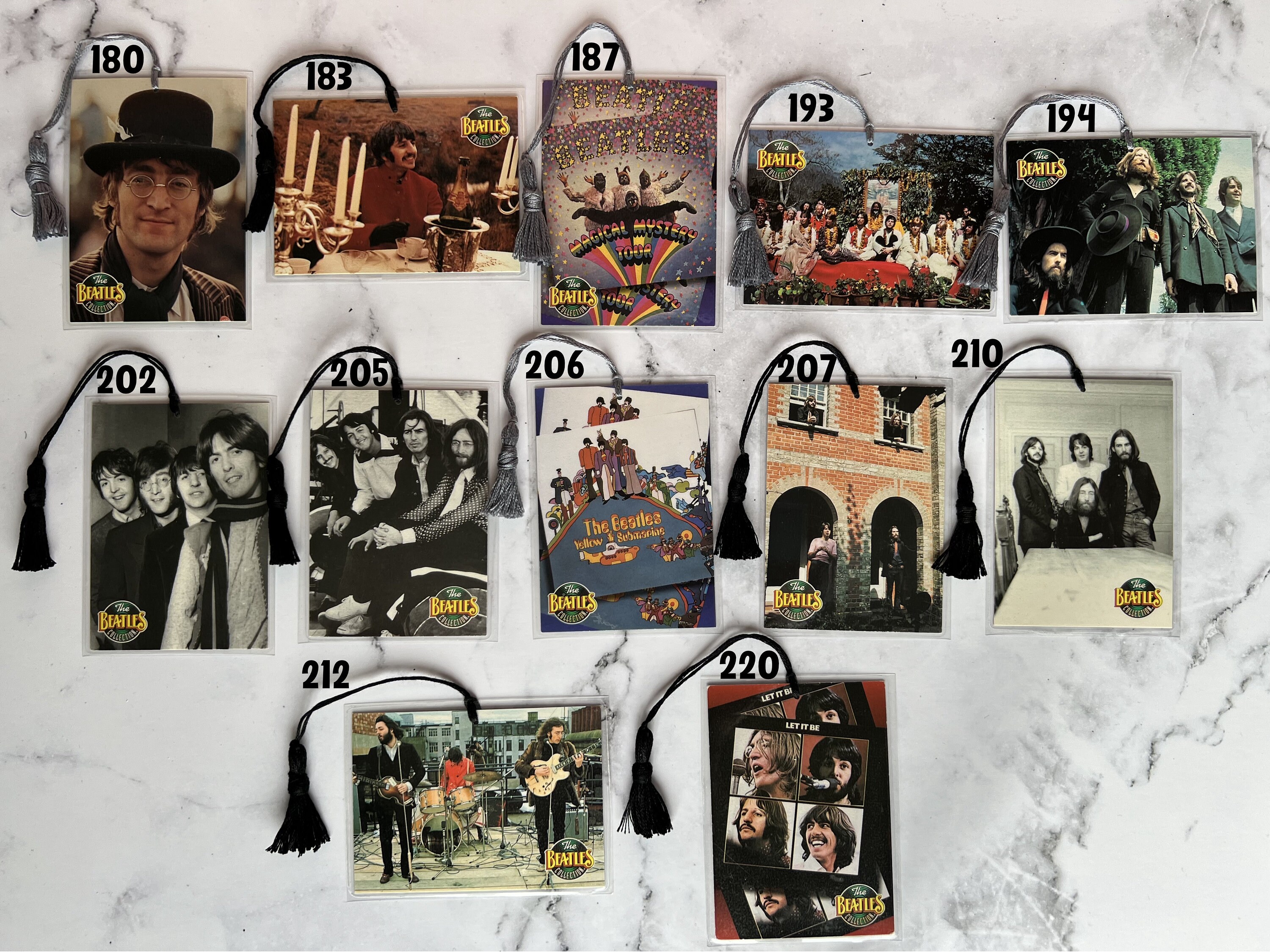 Beatles Bookmarks Album Covers Upcycled Trading Cards - Etsy