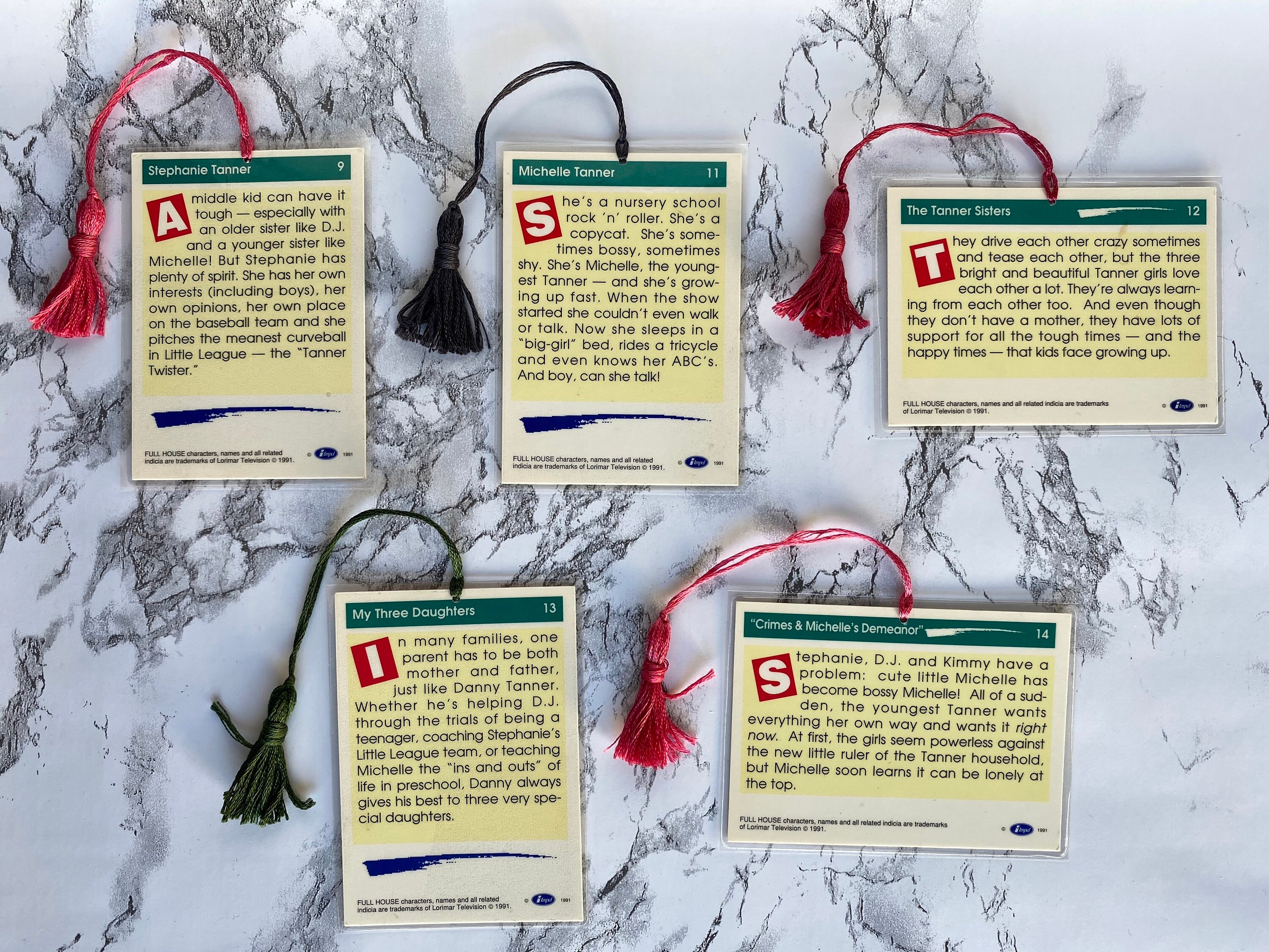 Full House Bookmarks 90s Gifts Upcycled Trading Cards - Etsy