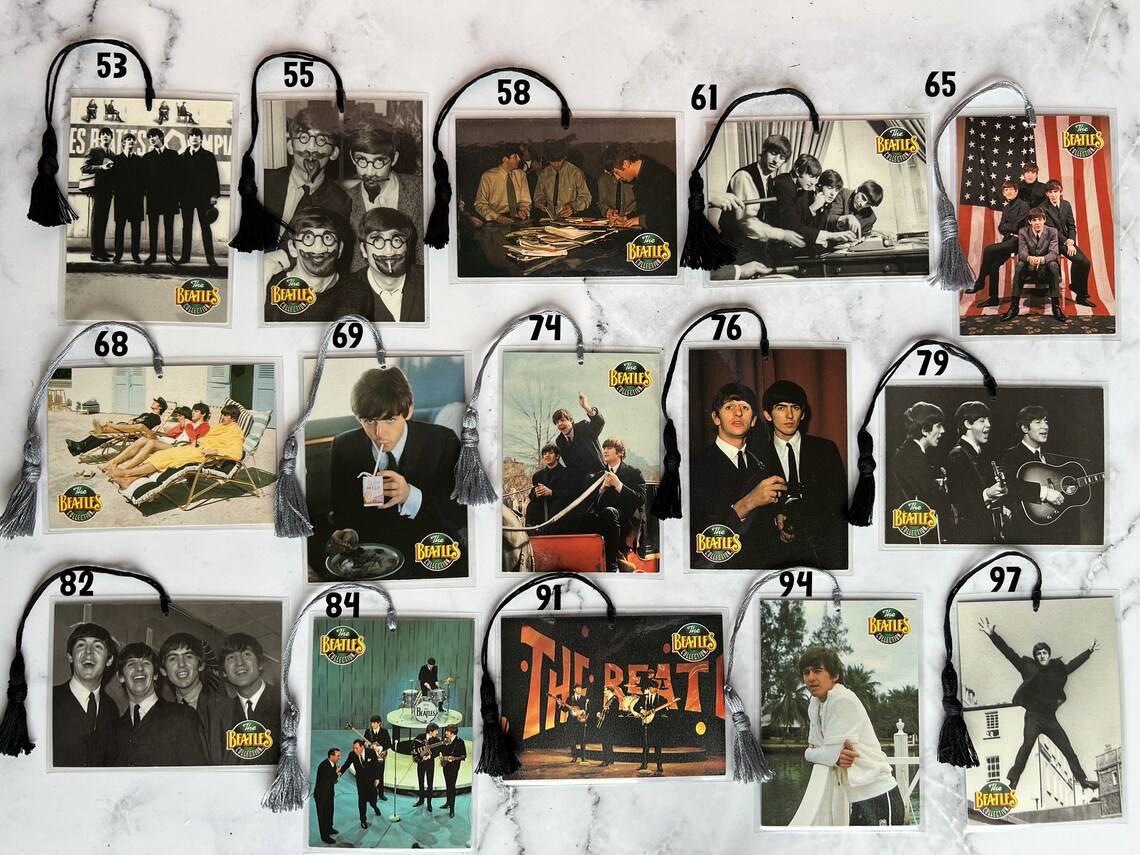 Beatles Bookmarks Album Covers Upcycled Trading Cards | Etsy