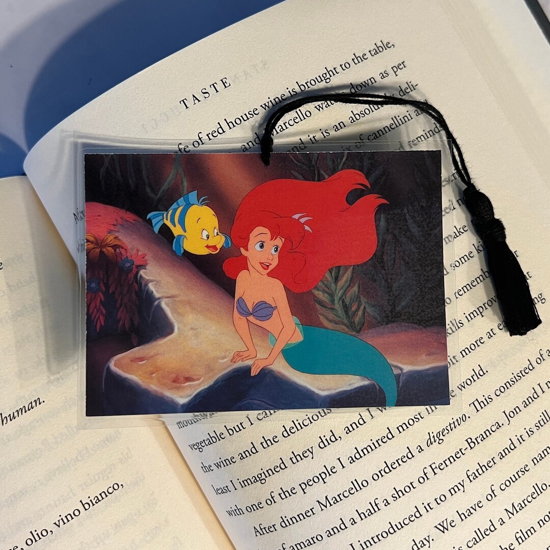 The Little Mermaid Bookmarks Disney Gifts Upcycled Trading Cards ...