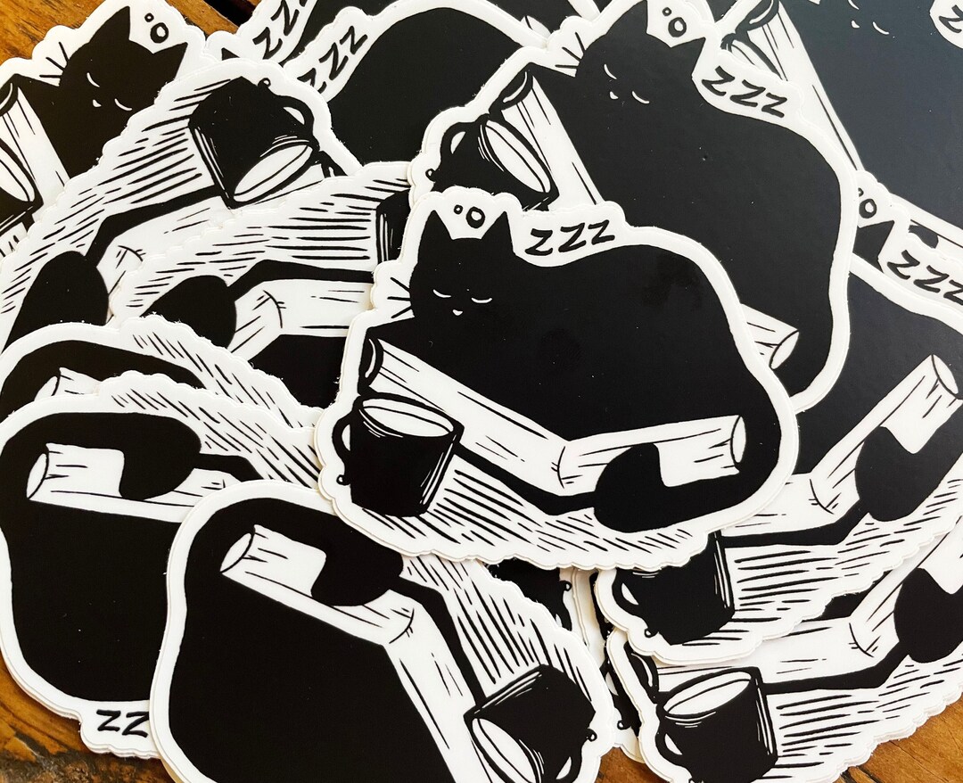Cat Nap Sticker - Etsy