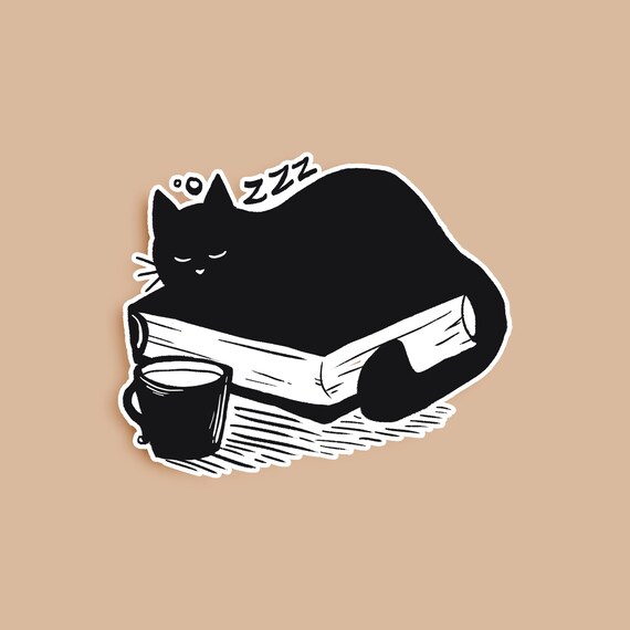 Cat Nap Sticker | Etsy