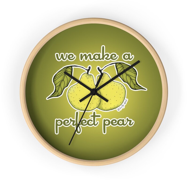 Pear Clock - Etsy