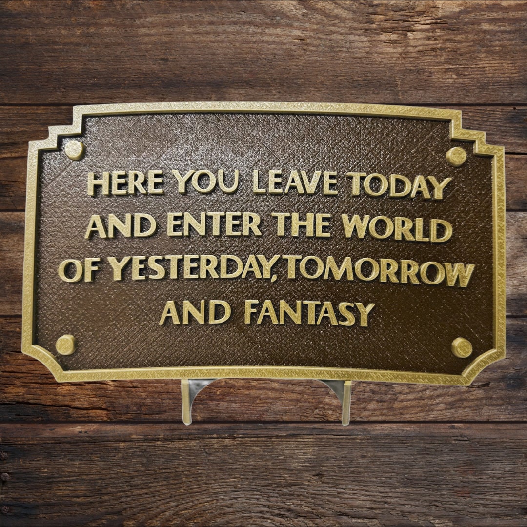 3D Printed Disneyland Entrance Sign | Disney Home Decor - Etsy