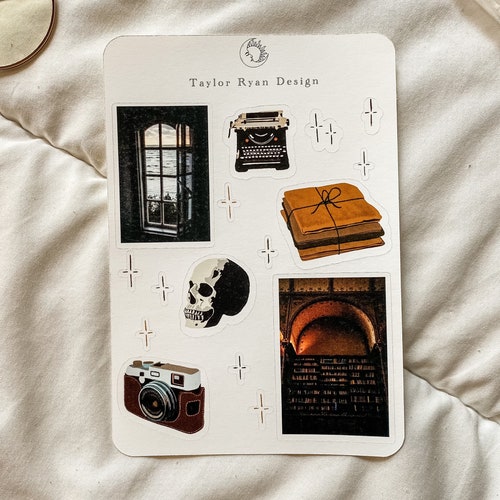 Dark Academia Sticker Set Combo Darkademic Aesthetic - Etsy