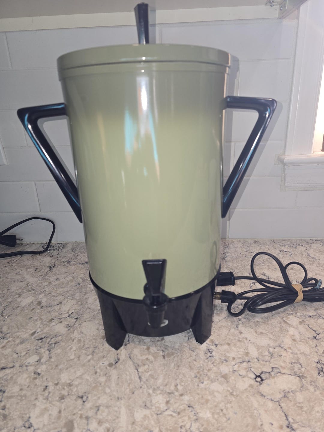 Vintage Sunbeam 30 Cup Party Percolator in Avacado Green AP40A, Coffee ...