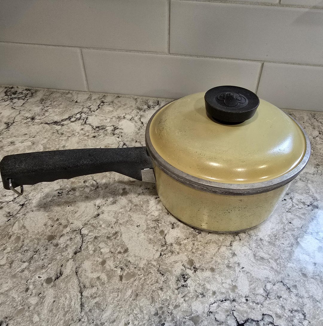 Vintage Club Aluminum 7" Saucepan, Retro Yellow Club Pan - Etsy